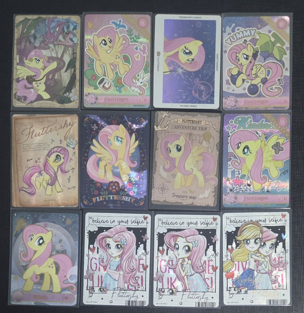 [5pgs] My Little Pony MLP Fluttershy Cards Kayou Official 小马宝莉 正版卡游 ...