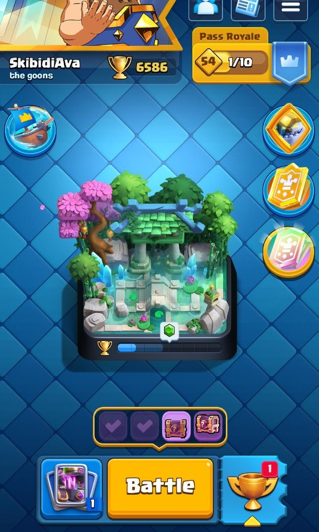 6586 trophies clash royale, Video Gaming, Video Games, Others on Carousell