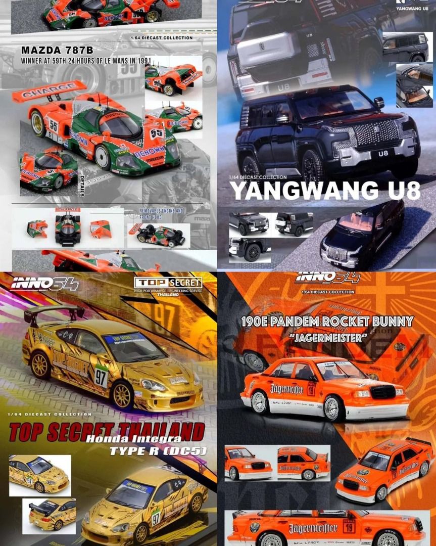 最新!! [預訂 / Pre-order] Inno64 INNO (Jan2026) MAZDA 787B WINNER AT 24 ...