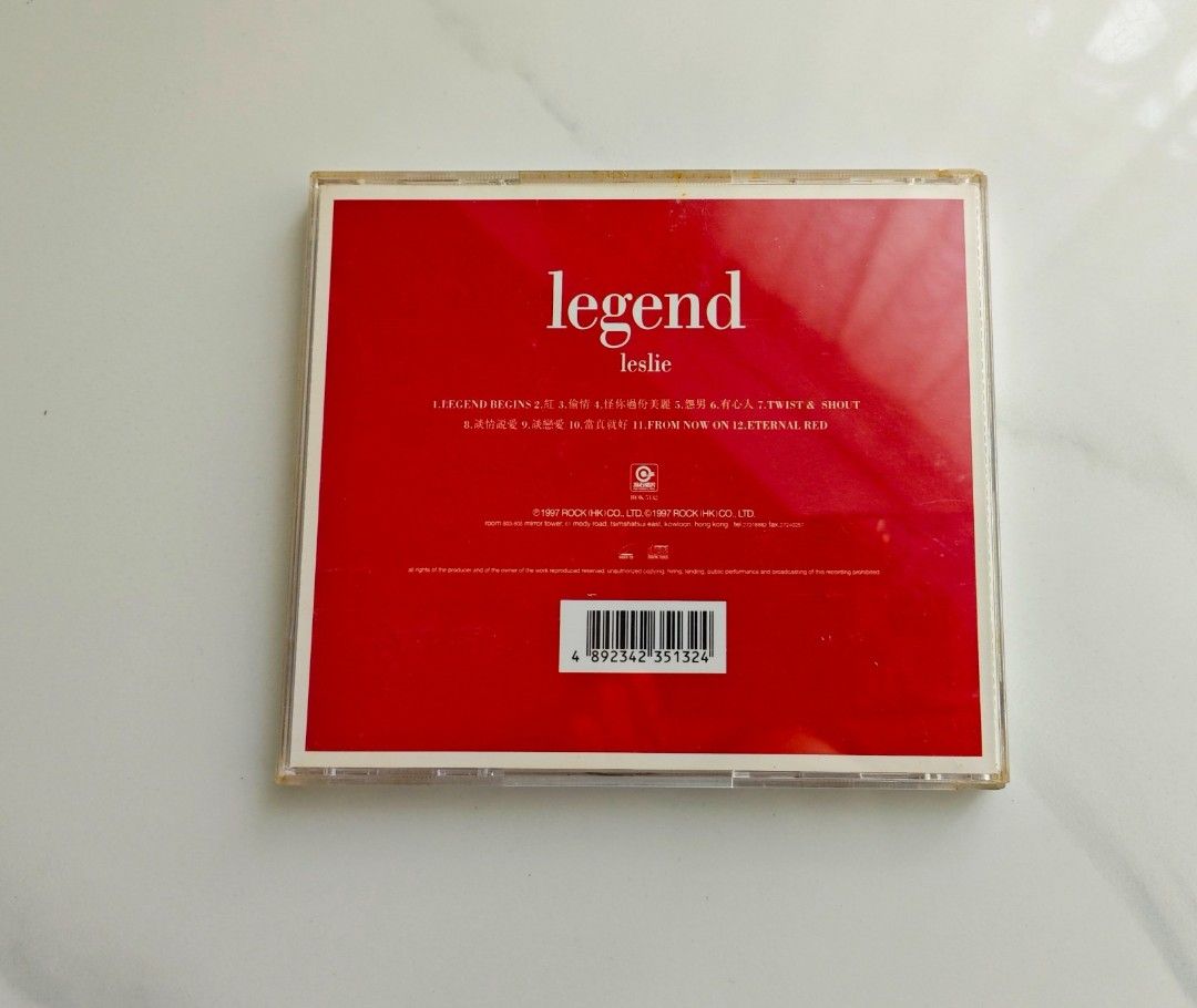 《張國榮 Leslie Legend 傳奇影匠》VCD, 興趣及遊戲, 音樂、樂器 & 配件, 音樂與媒體 - CD 及 DVD ...