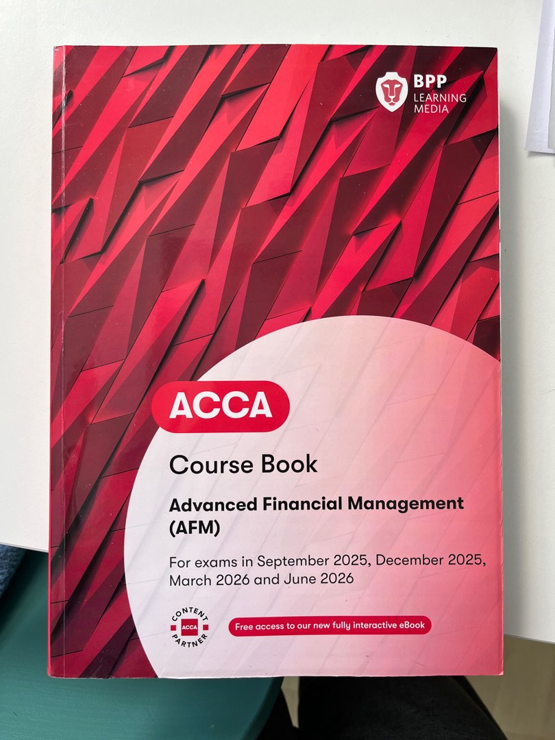 ACCA AFM Course Book (BPP Jun’26), Hobbies & Toys, Books & Magazines ...