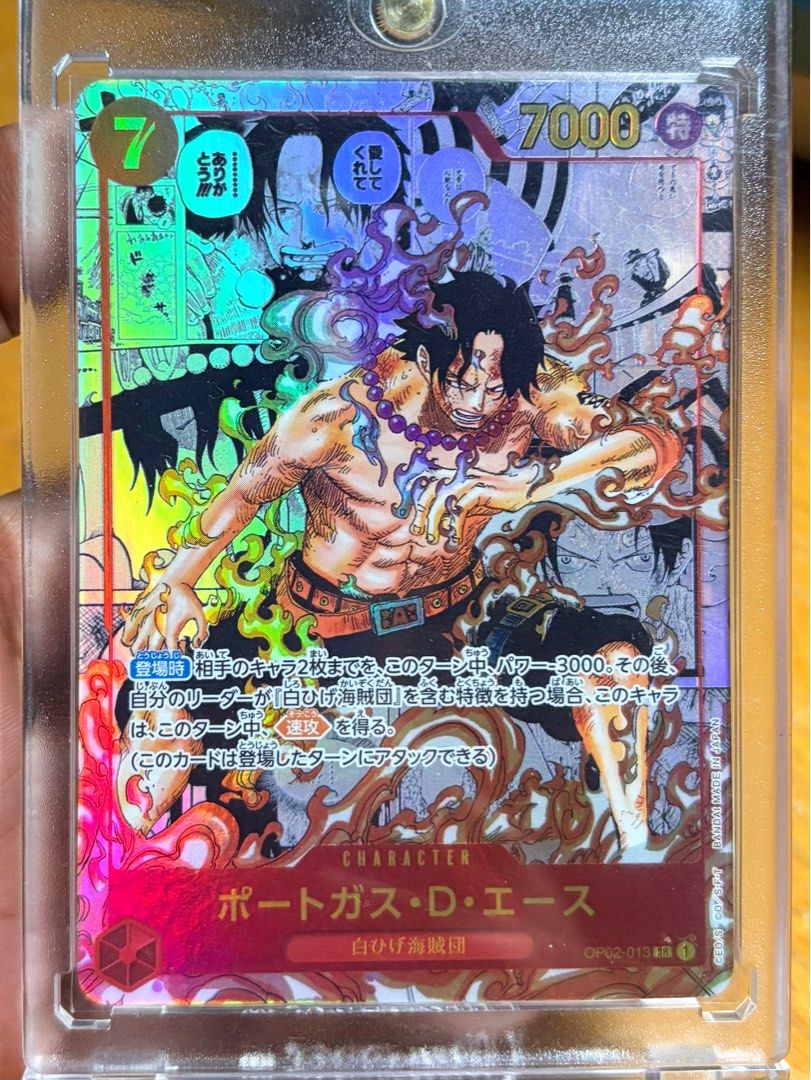 Ace Manga - One Piece (TCG) OP02, Hobbies & Toys, Toys & Games on Carousell