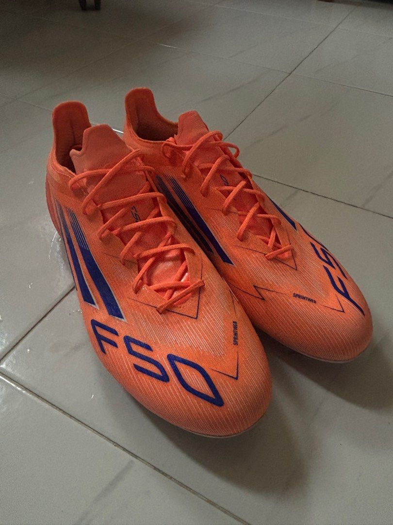 Adidas F50 Elite - Firm Ground - Orange colorway, Sports Equipment ...