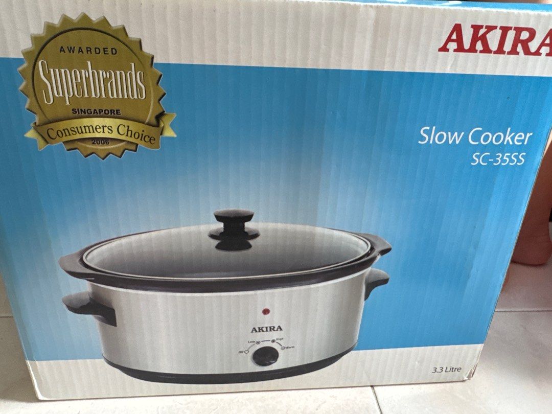 Akira Slow Cooker SC-35SS - 3.3 Litre, TV & Home Appliances, Kitchen ...