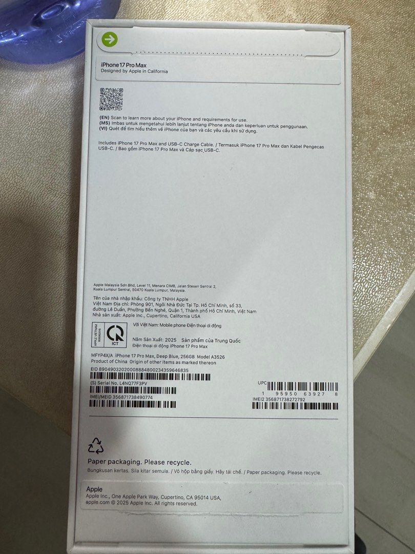 Apple iPhone 17 Pro Max - Deep Blue, Mobile Phones & Gadgets, Mobile ...