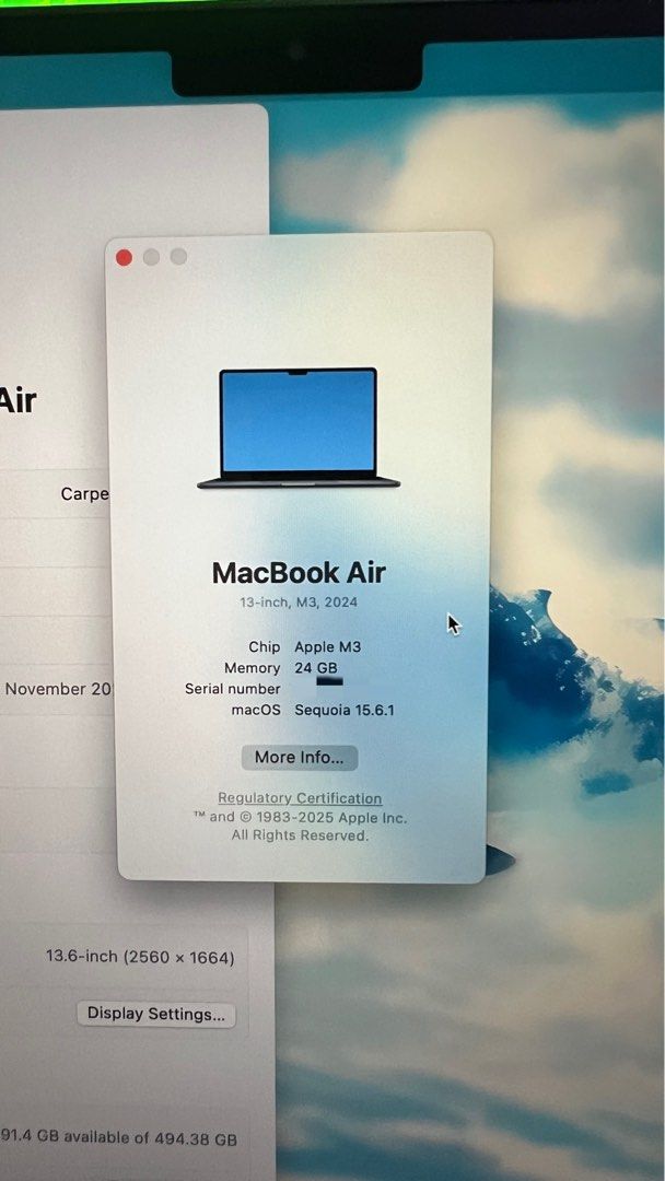 Apple MacBook Air 13-inch M3 (2024), Computers & Tech, Laptops ...