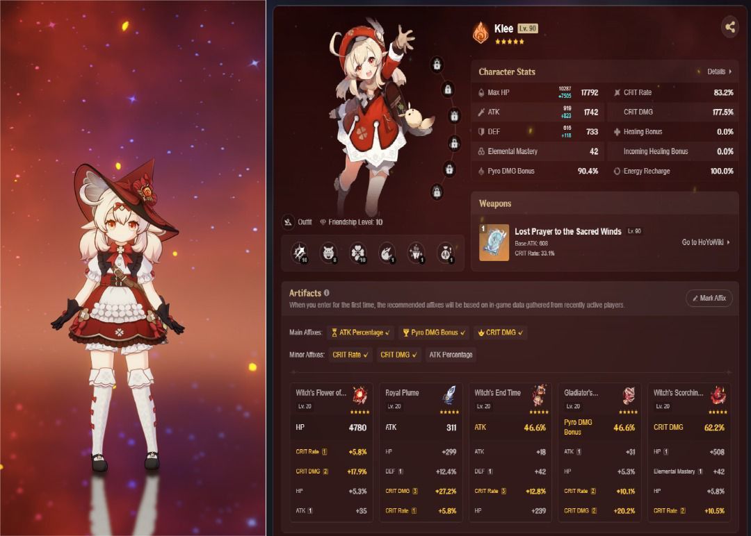AR 59 KLEE SKIN VARESA CHASCA FLINS FURINA GENSHIN ACC, Video Gaming ...