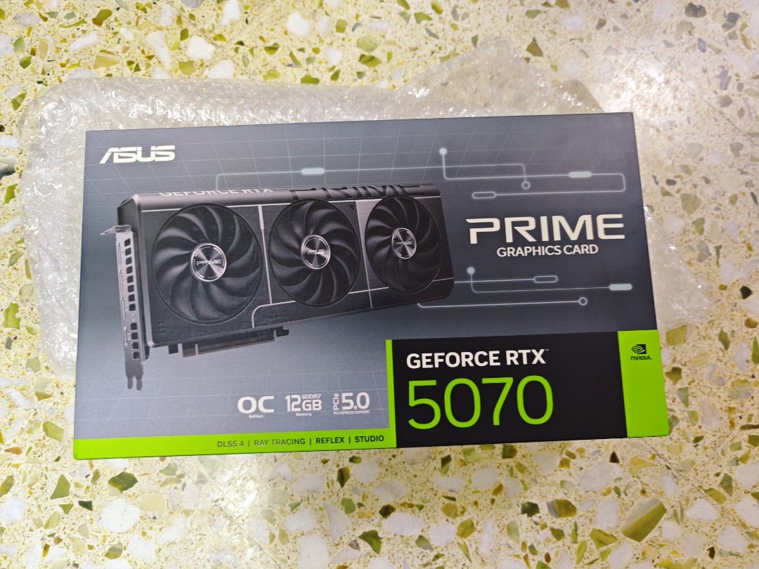 ASUS Prime GeForce RTX 5070 OC 12GB Graphics Card, Computers & Tech ...