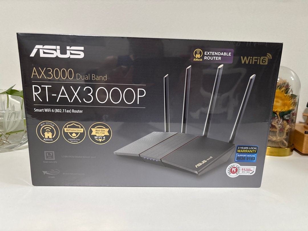 ASUS RT-AX3000P AX3000 Dual Band WiFi 6 Router, Computers & Tech, Parts ...