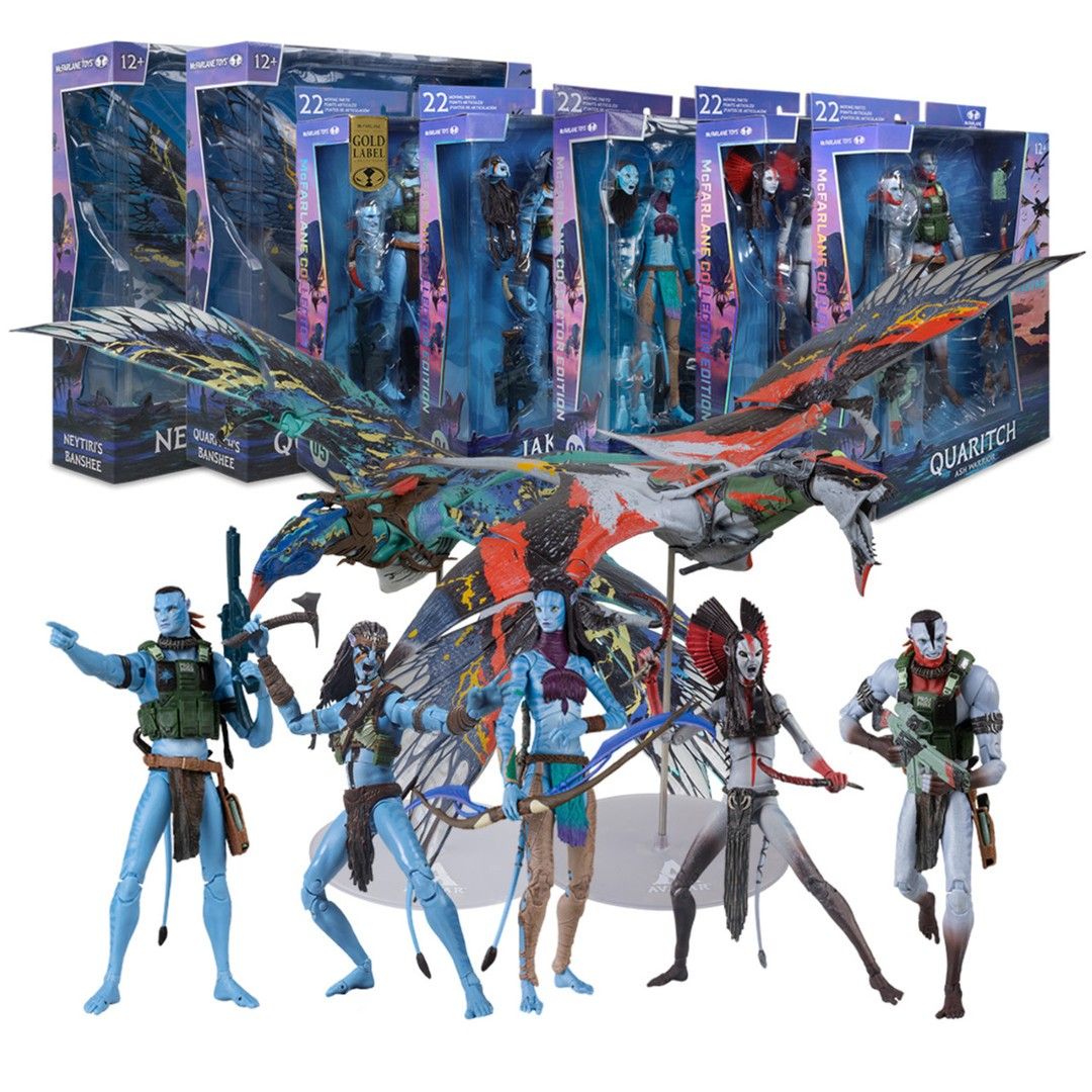 Movie Avatar 3 Fire & Ash Mcfarlane Action Figures & Avatar the Way of ...