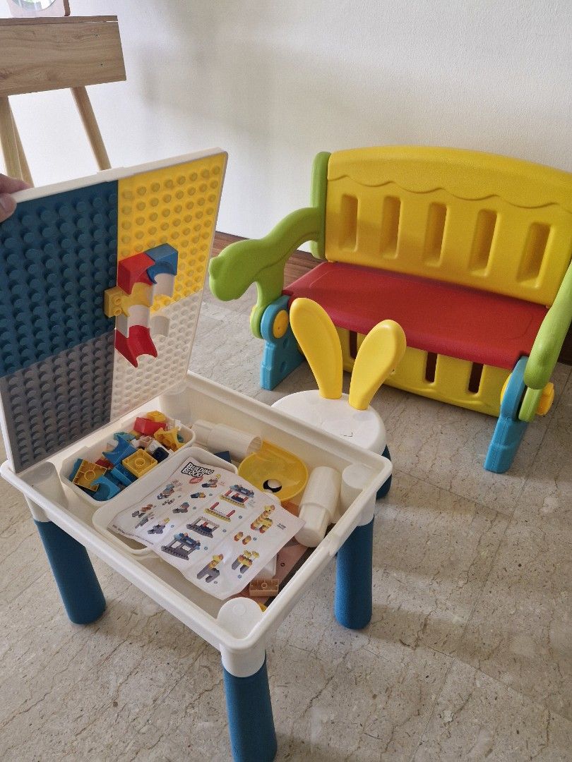 Baby kids toys bench and table, Hobbies & Toys, Toys & Games on Carousell
