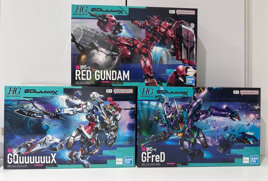 Bandai HG GQuuuuuuX GFreD RED Gundam Model Kits, Hobbies & Toys, Toys ...