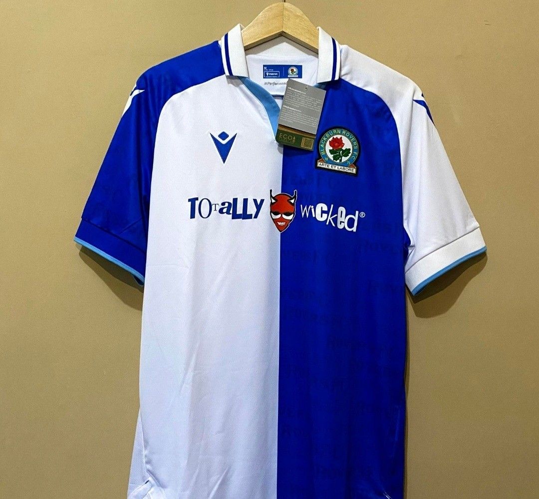 Blackburn Rovers Home 2023/2024 BR FC Short Sleeve SS Official ...