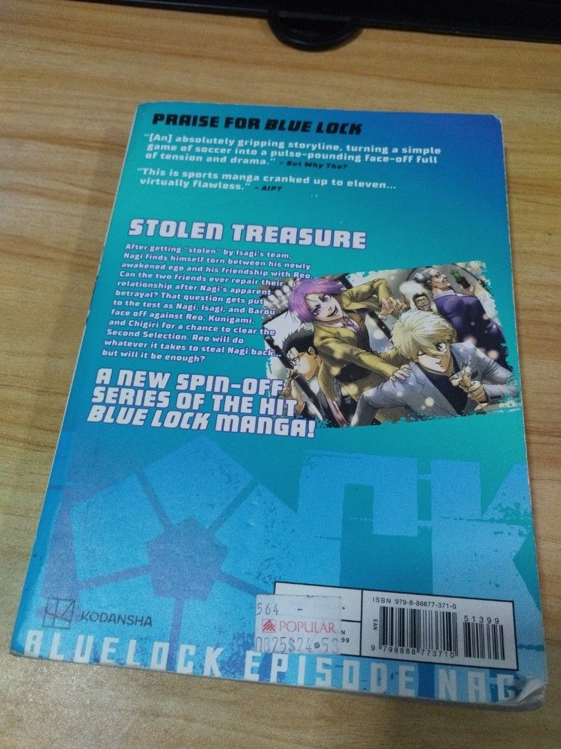 Blue Lock Episode Nagi Vol. 4 Manga, Hobbies & Toys, Books & Magazines ...