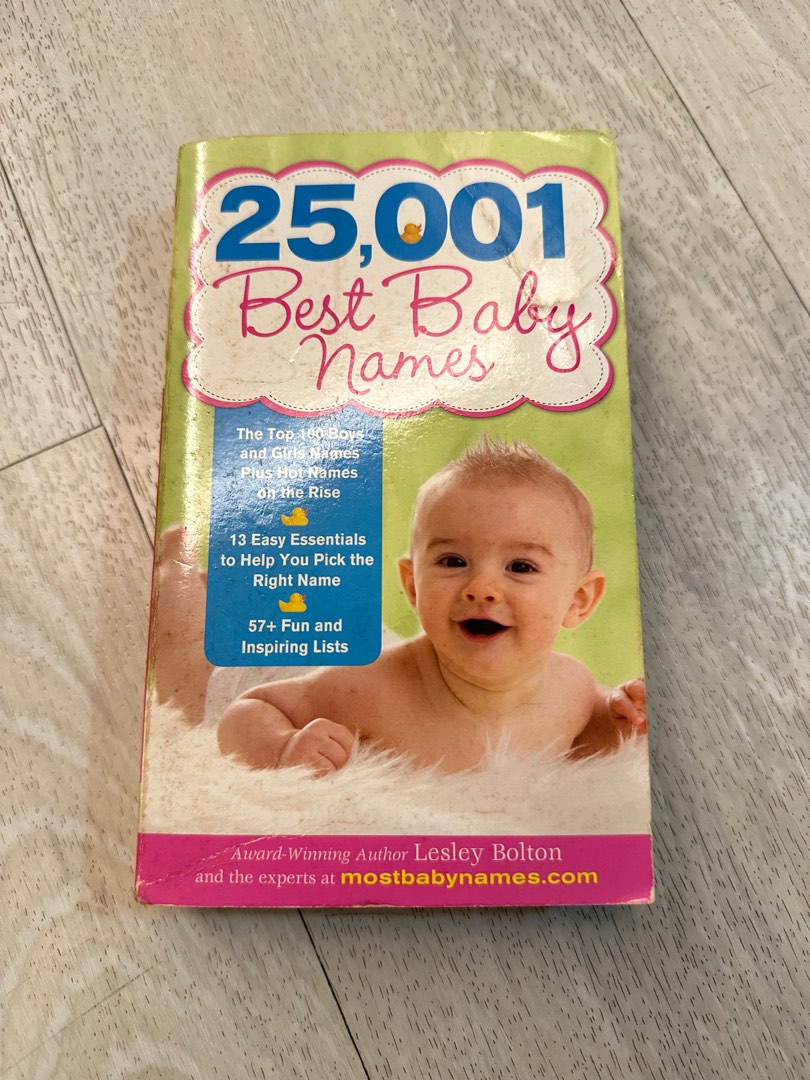 Book: 25,001 Best Baby Names by award-winning author Lesley Bolton ...