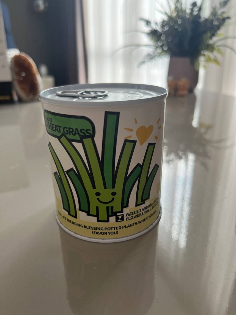 FREE Brand New iPlant Easy Open Can Plant Vegetables Herbs - Wheat ...