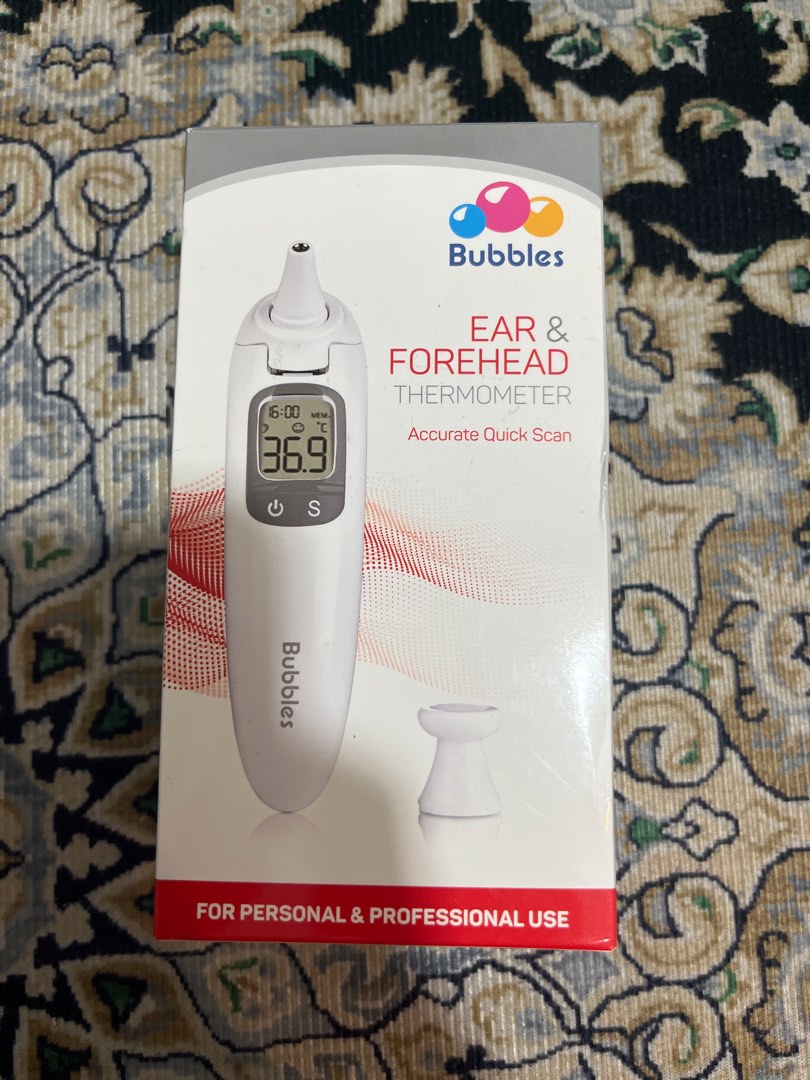 Bubbles Ear & Forehead Thermometer, Babies & Kids, Baby Monitors on ...