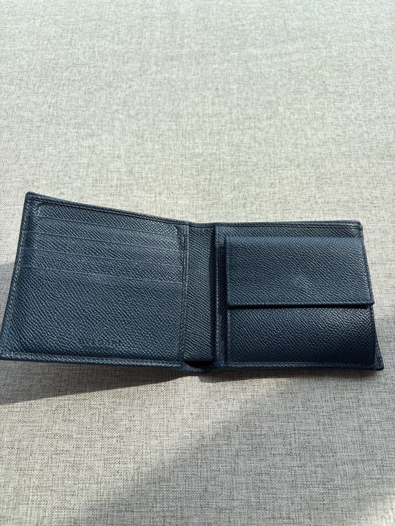 BVLGARI Man Bifold Compact Wallet (Blue), Luxury, Bags & Wallets on ...
