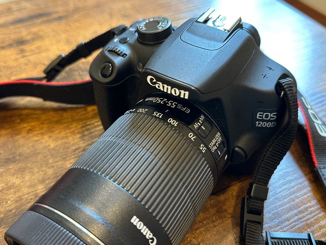 Canon EOS 1200D DSLR Camera with 55-250 lens, Photography, Cameras on ...
