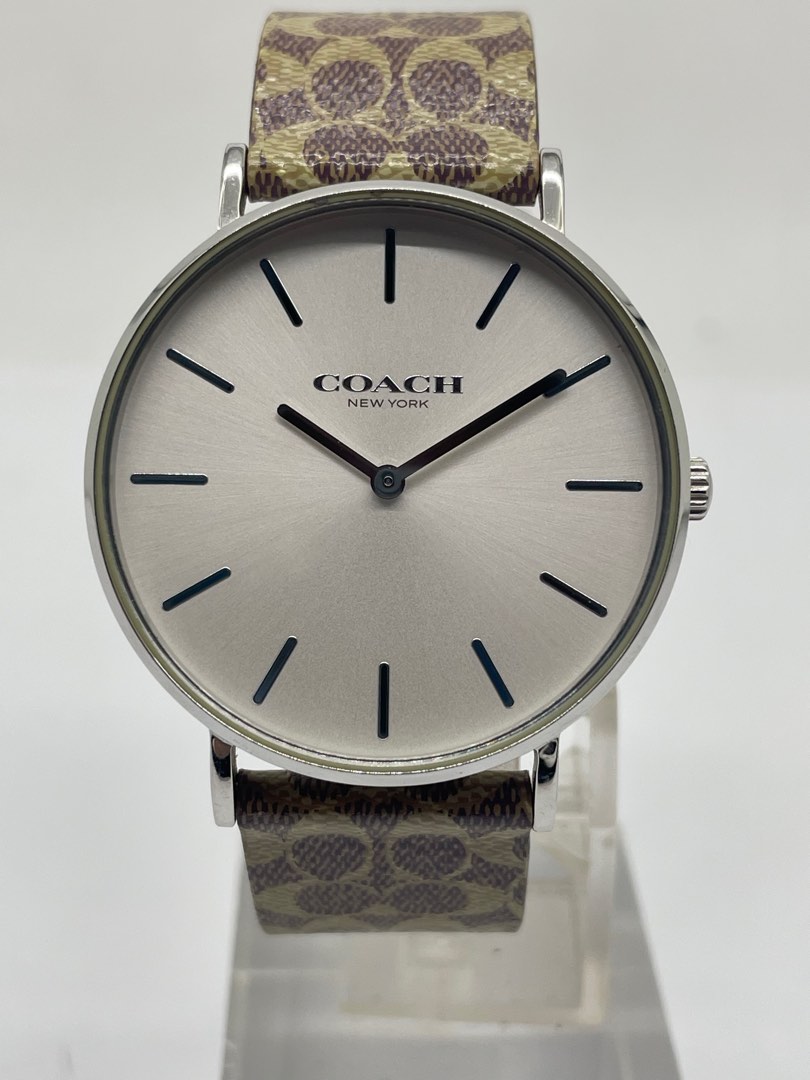 Coach Perry Women’s 36mm Quartz Silver Dial Watch, Women's Fashion ...