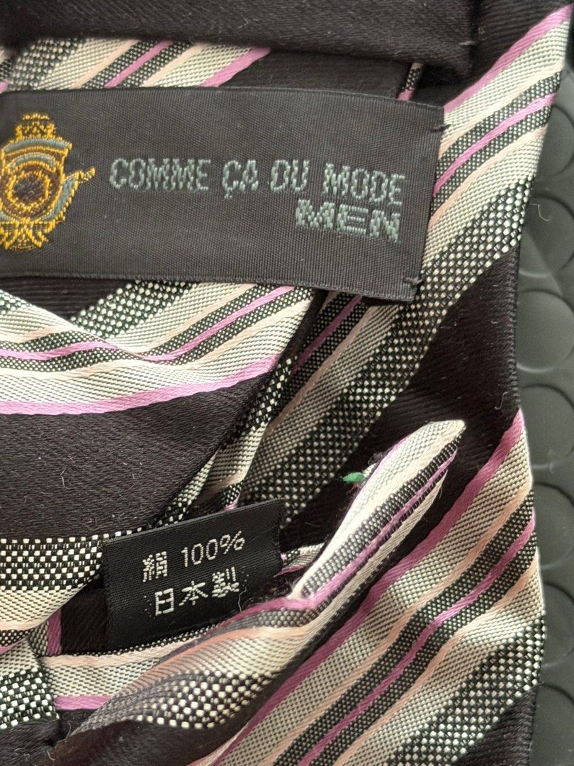 Comme Ca Du Mode Men's Striped Tie Made in Japan, Men's Fashion, Watches & Accessories, Ties on ...
