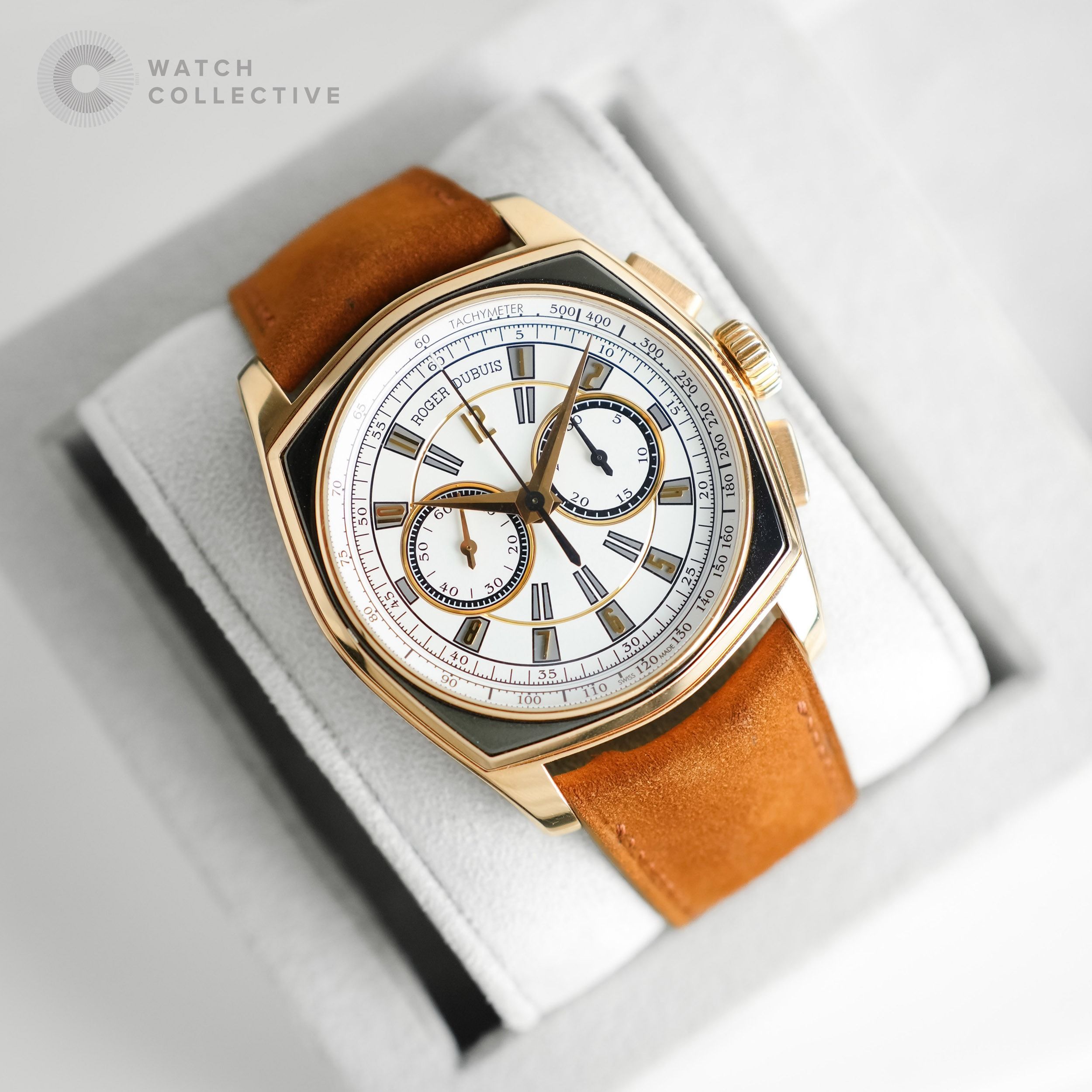 📦COMPLETE SET📝 Roger Dubuis La Monégasque Chronograph 18k Rose Gold ...