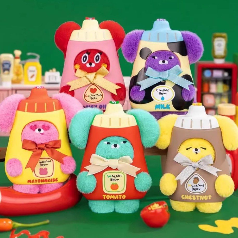 Confirmed Designs Toyzeroplus Wasabi Bear V2 Flavor Series Blind Box Vinyl Plush Bag Charm ...