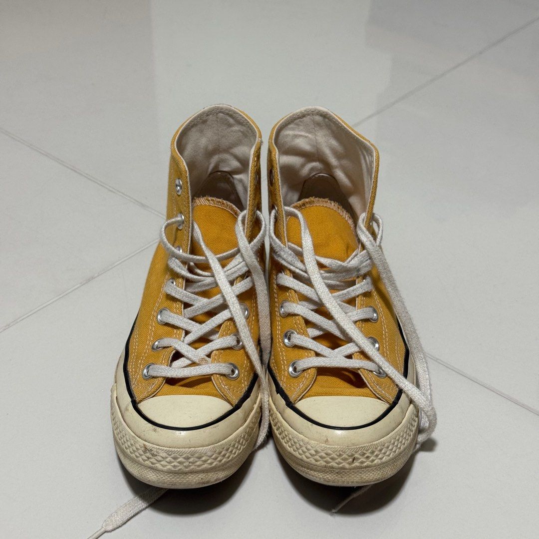 Converse Chuck 70 High Top - Mustard Yellow, Women's Fashion, Footwear ...