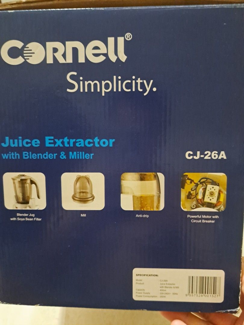 Cornell Juice Extractor with Blender & Miller CJ-26A, TV & Home ...