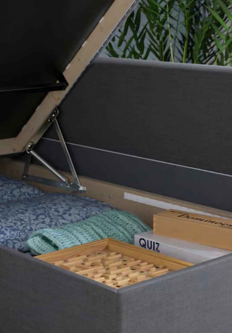 Corner sofa-bed with storage, Skiftebo dark grey Ikea Sofa, Furniture ...