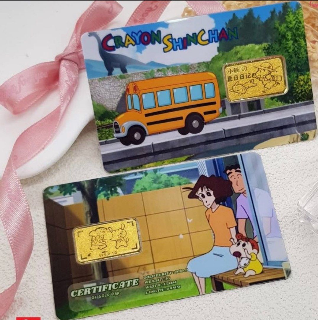 Crayon Shinchan Gold Bar, Hobbies & Toys, Memorabilia & Collectibles ...