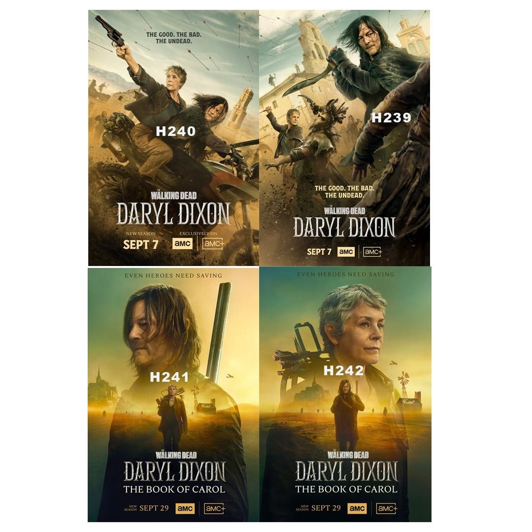 Daryl Dixon The Walking Dead TV Posters (2025), Hobbies & Toys, Art ...