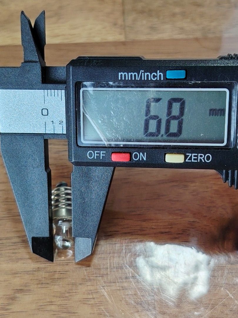 DC2.2V / 0.25A / 0.6W E10 Base TL9.5 Shape Bulb for Lamp/Flashlight ...