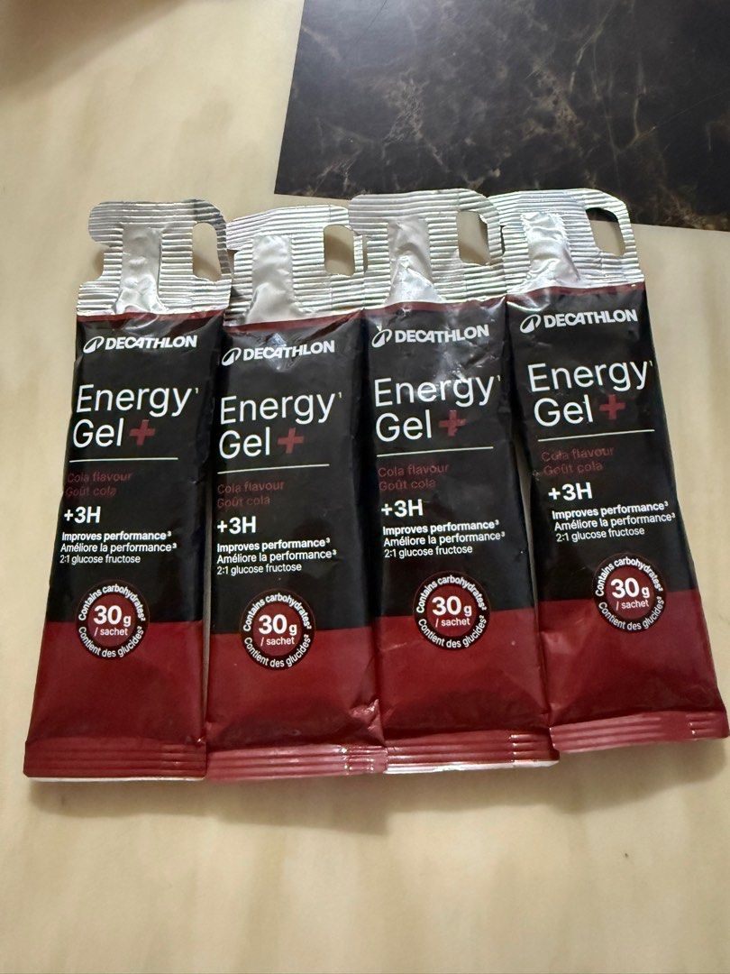 Decathlon Energy Gel + Cola Flavour, Health & Nutrition, Health ...