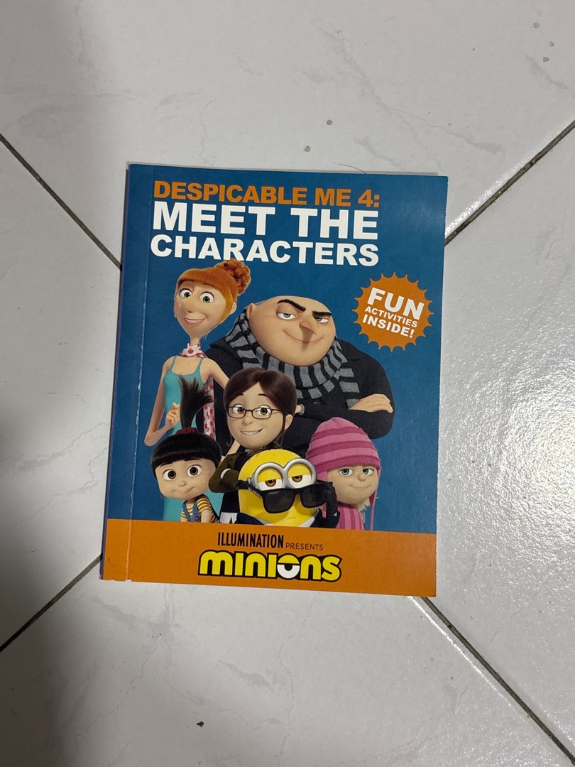 Despicable Me 4: Meet the Characters Book, Hobbies & Toys, Books ...