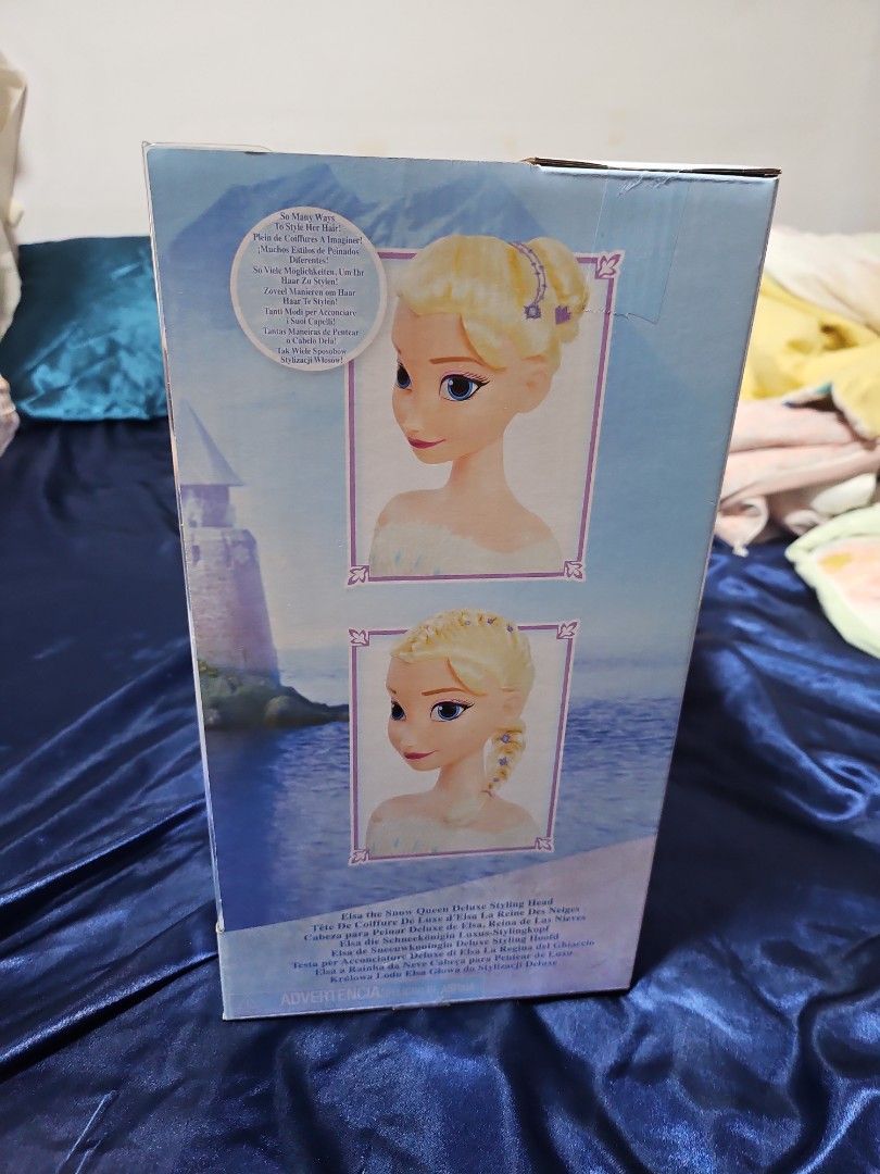 Disney Frozen Elsa Styling Head, Hobbies & Toys, Toys & Games on Carousell
