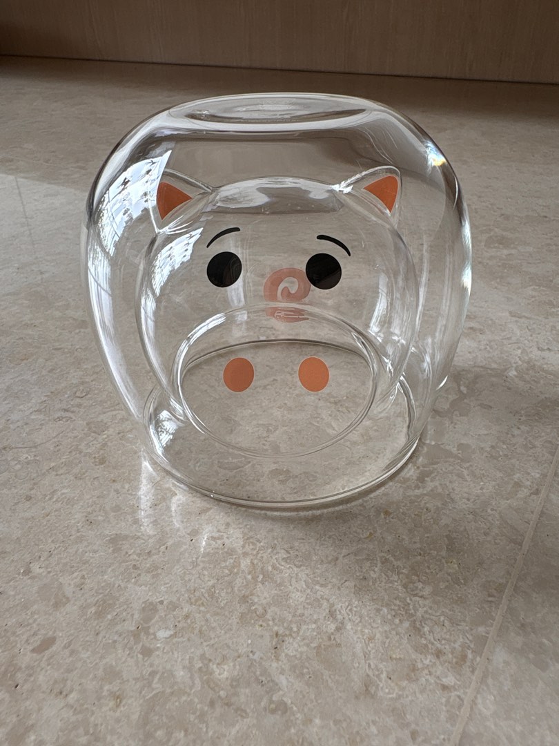 Disney Pixar Toy Story Hamm Double-Walled Glass, Furniture & Home ...