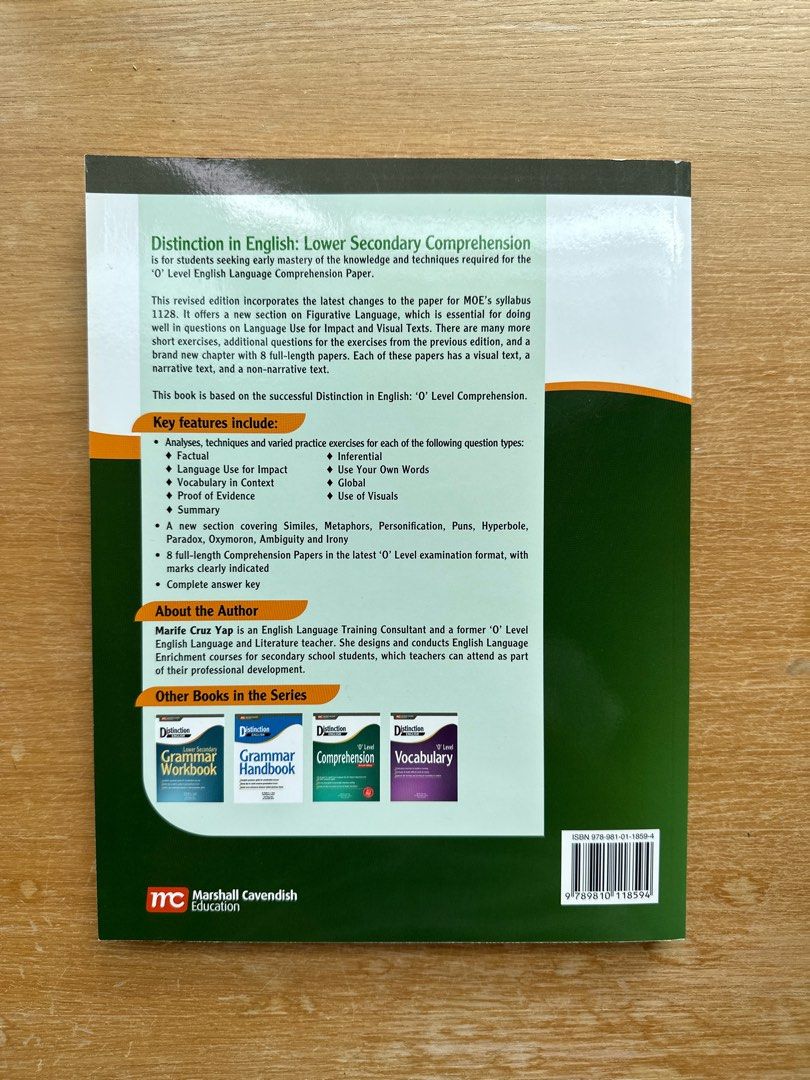 Distinction in English Lower Secondary Comprehension assessment book ...