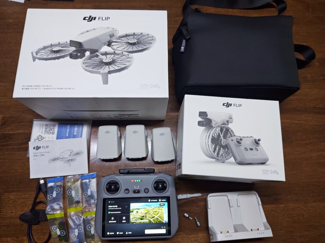 DJI Flip Drone - Fly More Combo, Photography, Drones on Carousell