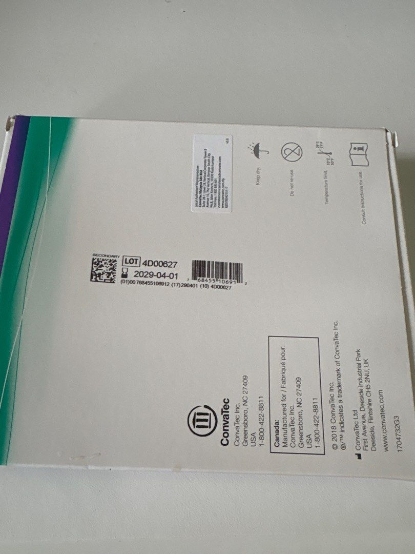 DuoDERM Extra Thin CGF Dressing 4x4 inch, Health & Nutrition, Medical ...