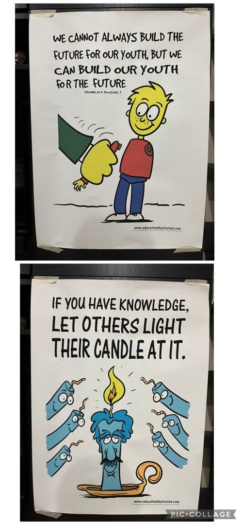 Education Motivational Posters - Set A, Hobbies & Toys, Art & Prints on ...