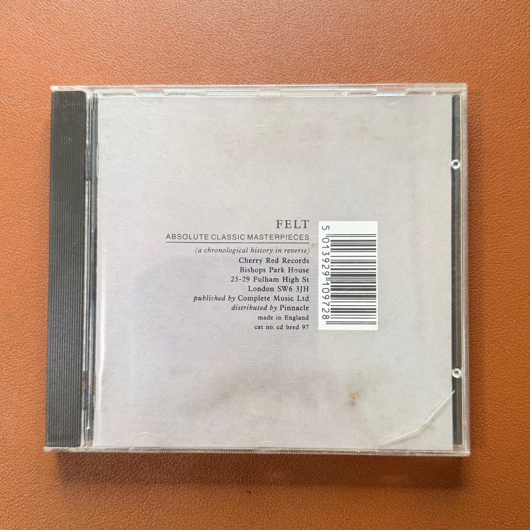 Felt: Absolute Classic Masterpieces. (CD Compilation Album, 1992 ...