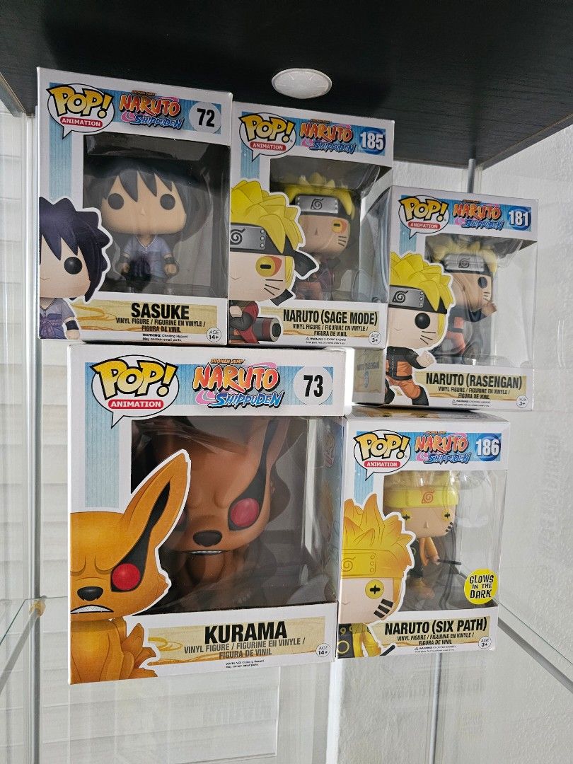 Funko Pop! Naruto Figures - Sasuke, Kurama, Sage Mode, Rasengan, Six ...