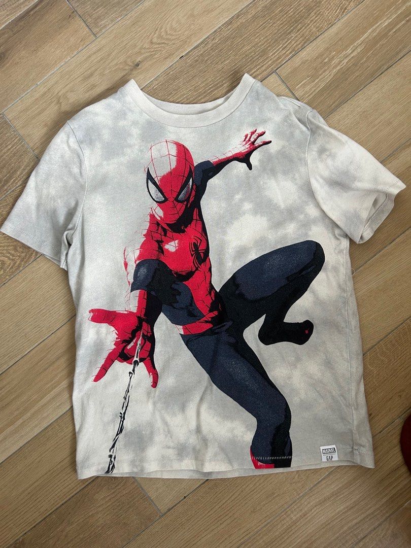 y2k gap Marvel Spider-Man baby tee, Men's Fashion, Tops & Sets, Tshirts ...