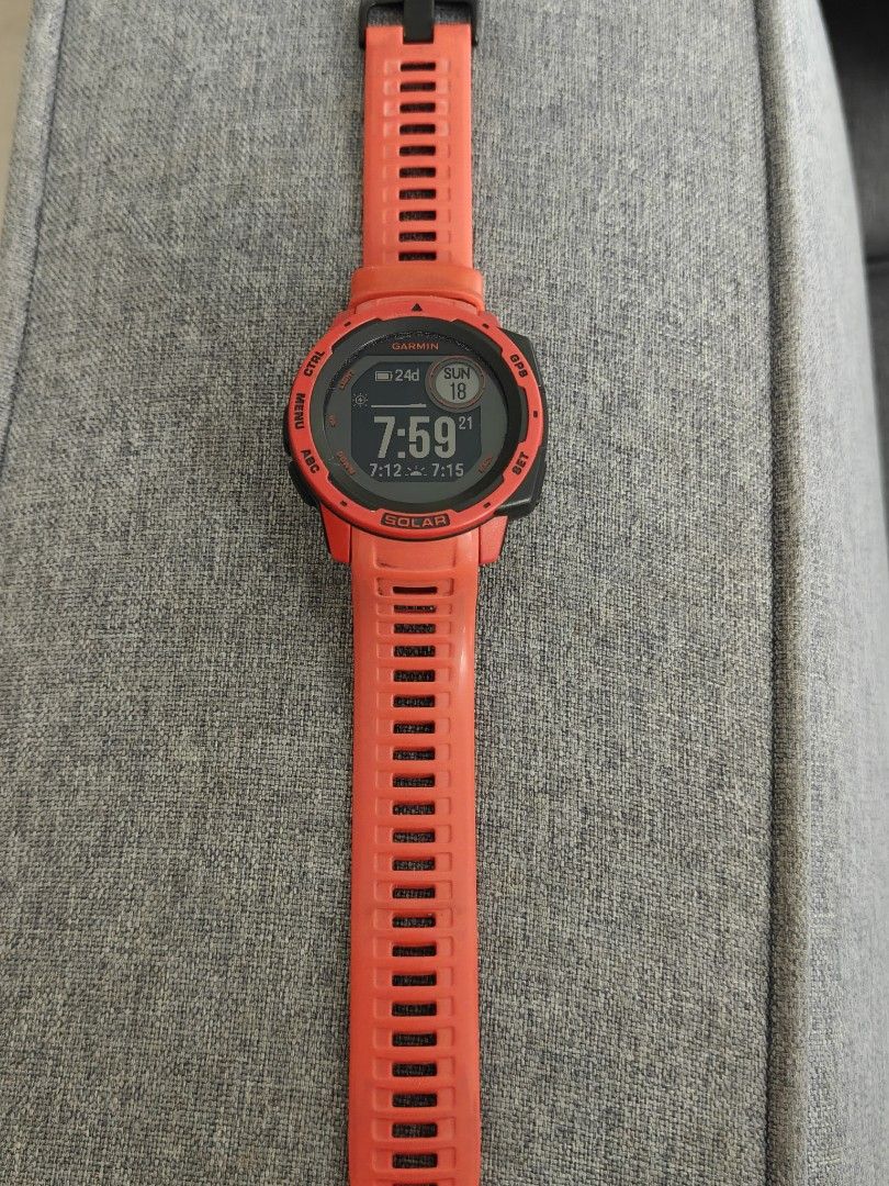 Garmin Instinct Solar Smartwatch - Red, Mobile Phones & Gadgets ...