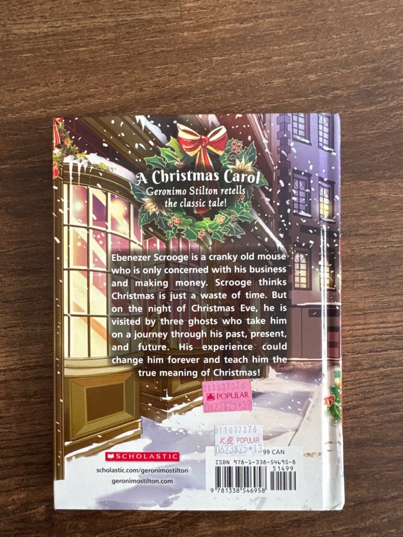 Geronimo Stilton A Christmas Carol Book, Hobbies & Toys, Books ...