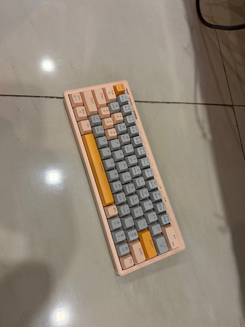 GMK100 Mechanical Keyboard - Pink and Orange, Computers & Tech, Parts ...