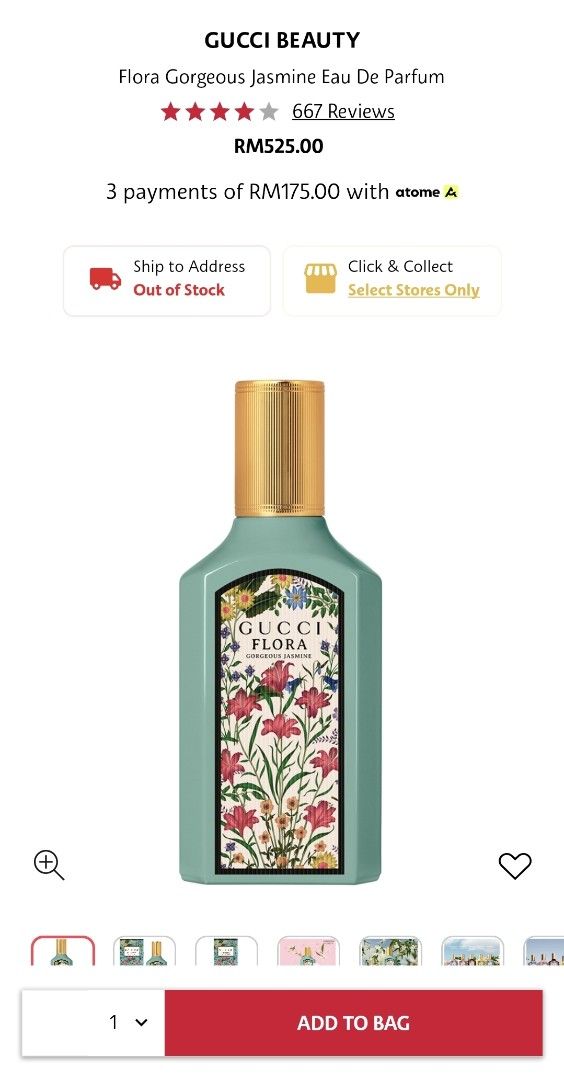 50 ML Gucci Flora Gorgeous Jasmine Eau De Parfum, Beauty & Personal ...