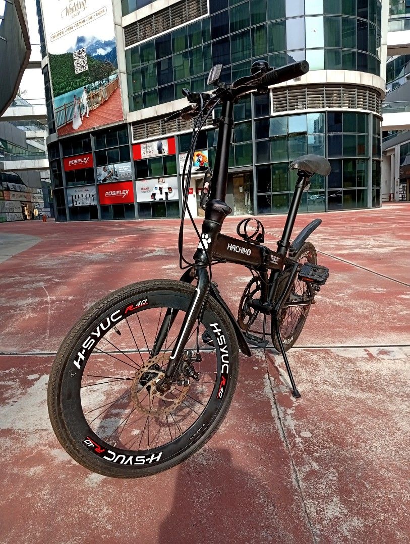 Hachiko HA-04 Folding Bike - Black, Sports Equipment, Bicycles & Parts ...