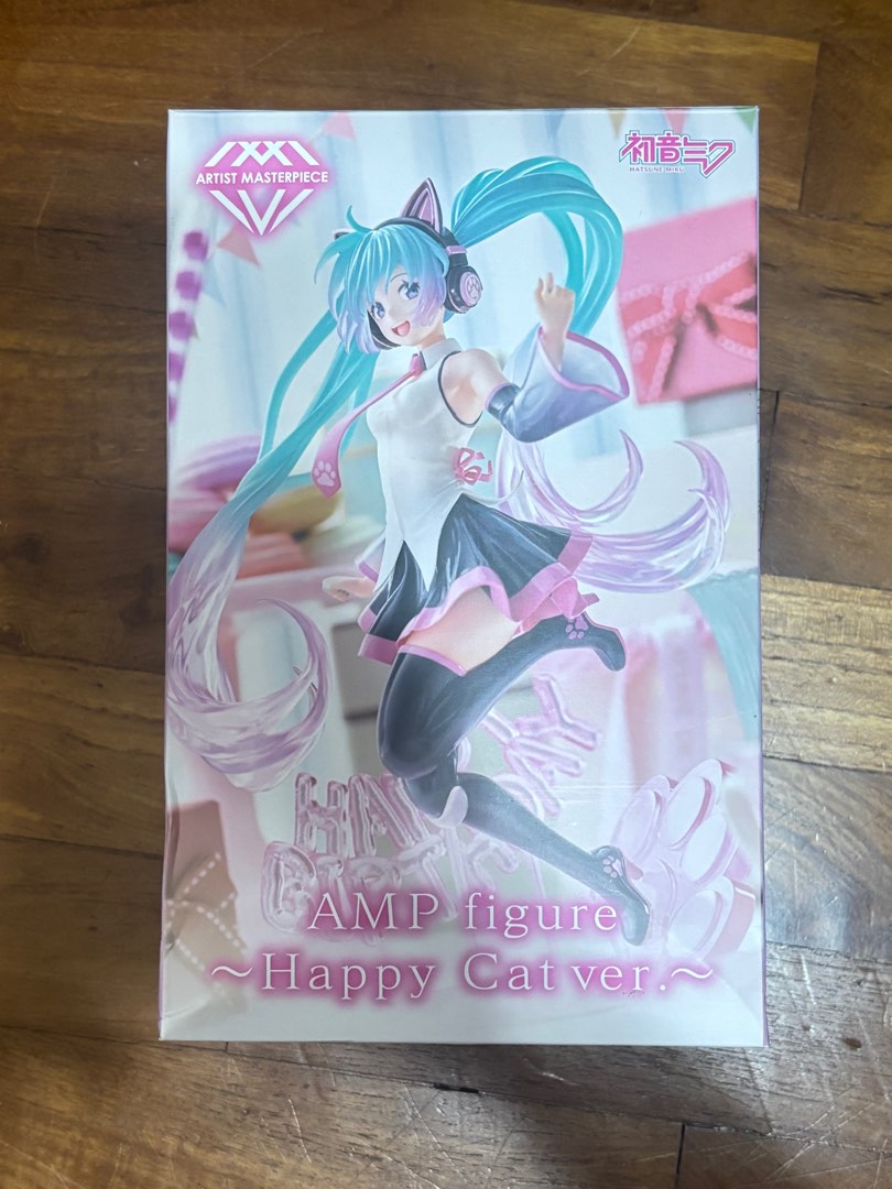 Hatsune Miku AMP Figure - Happy Cat Ver., Hobbies & Toys, Toys & Games ...
